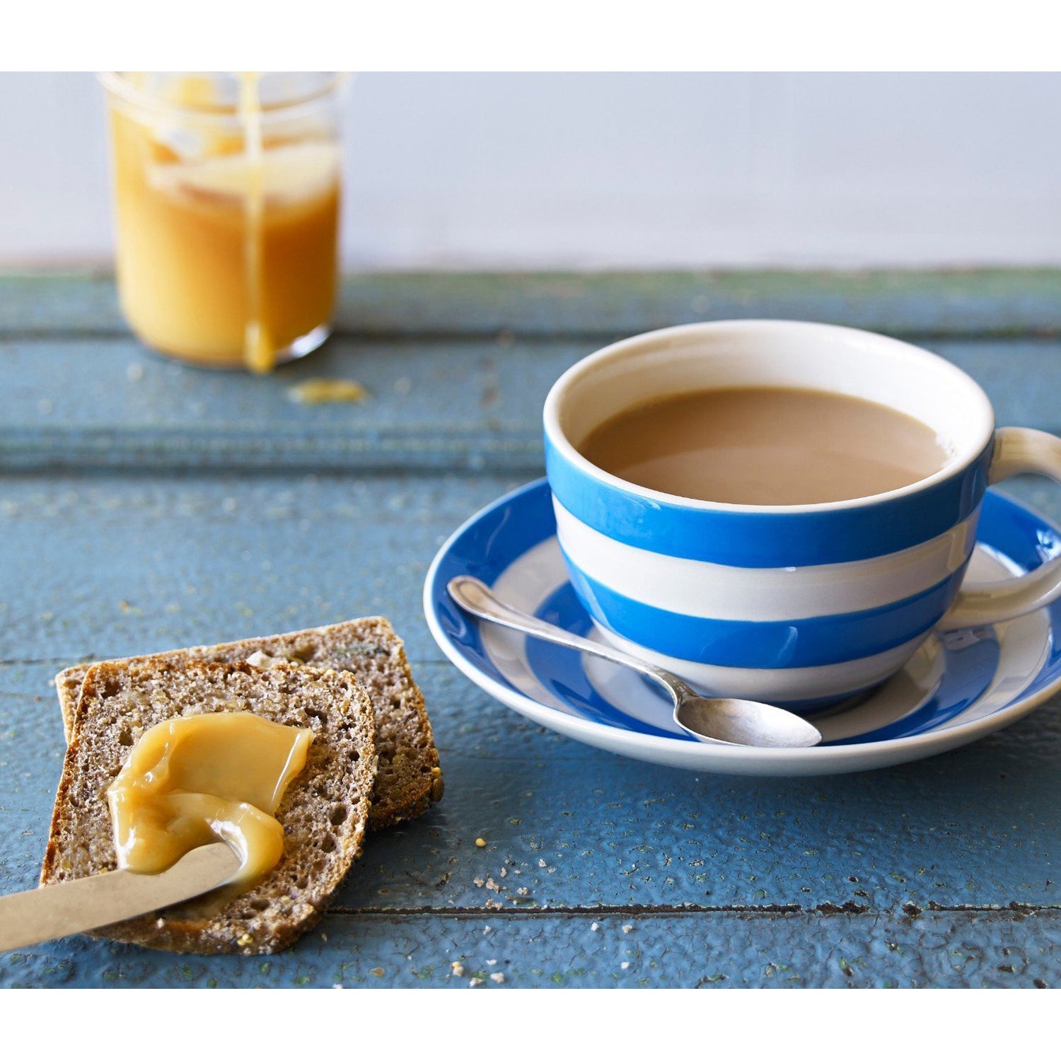 Cornishware Breakfast Cup and Saucer 12oz – The Cornish Company