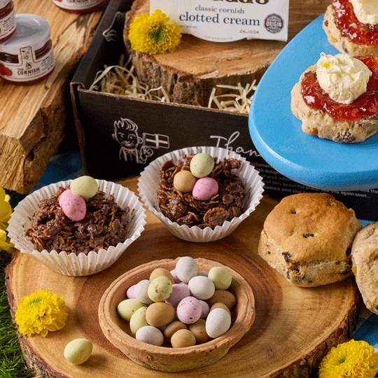 Easter Delight Cream Tea Hamper – The Cornish Company