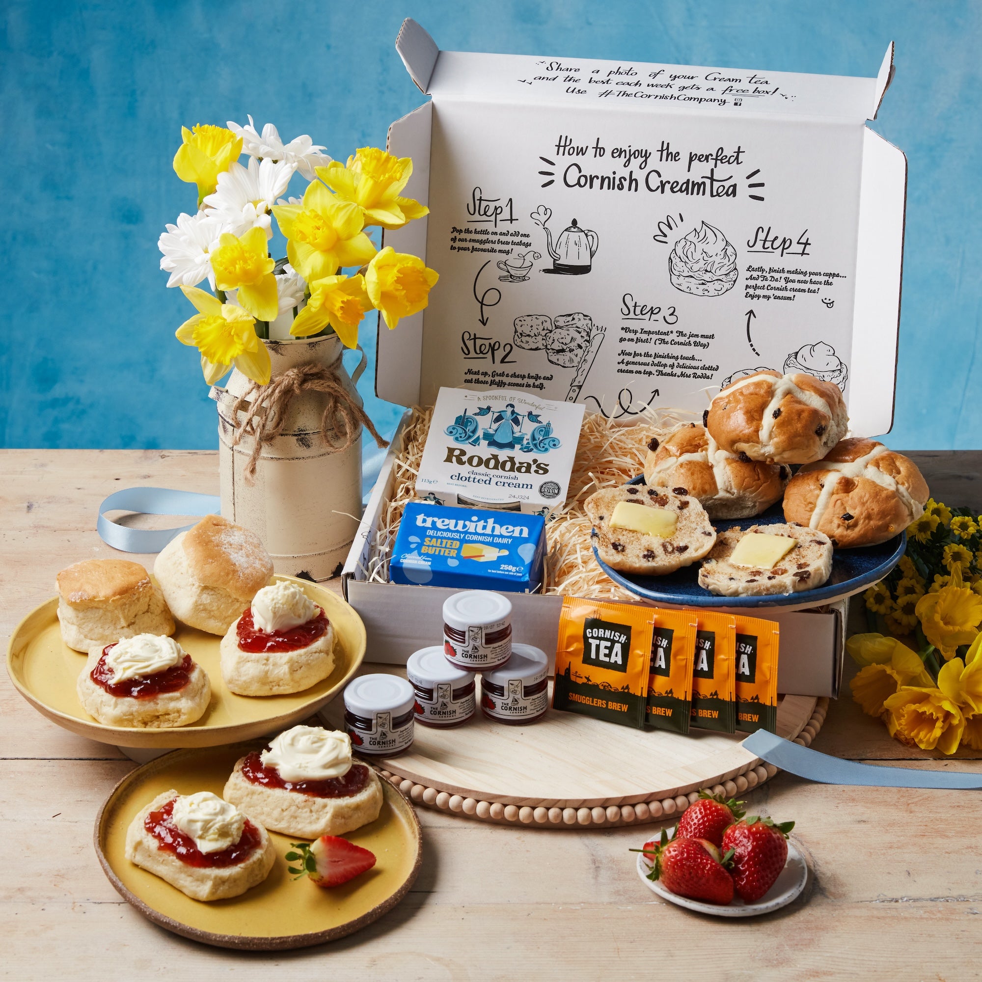 The Easter & Cream Tea Hamper – The Cornish Company
