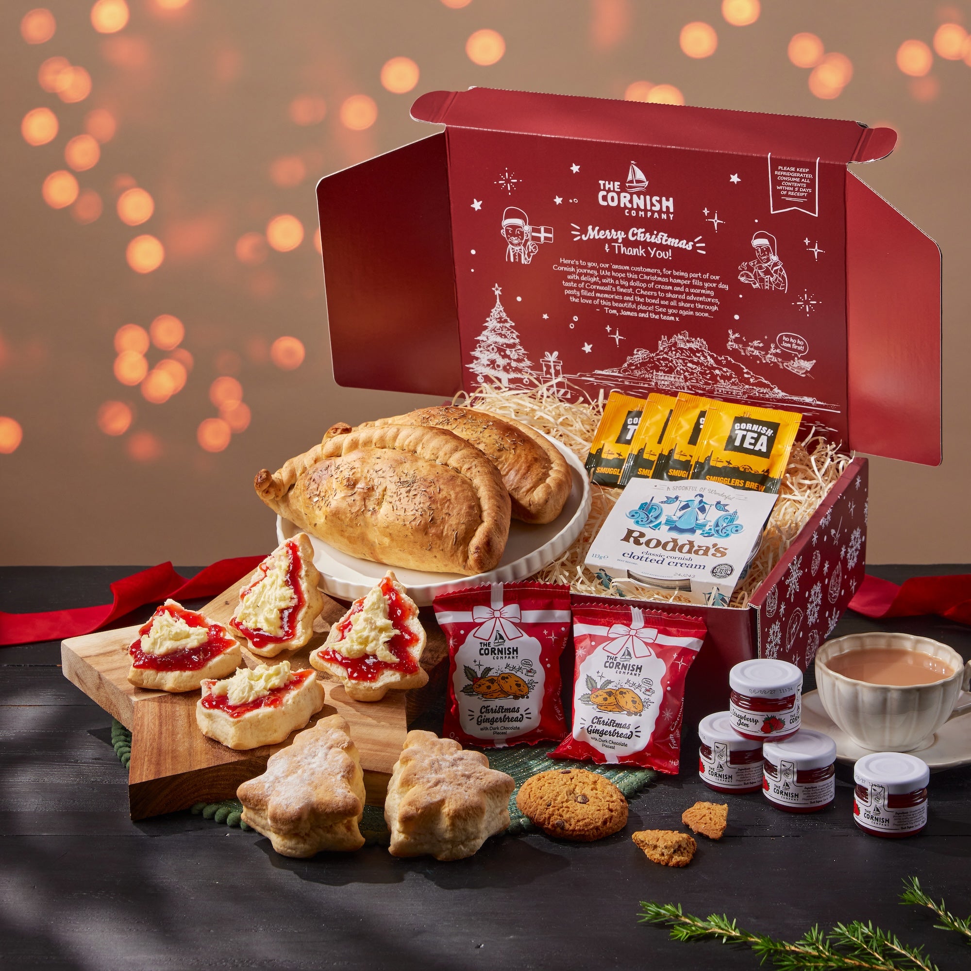 Christmas Pasty & Cream Tea Hamper – The Cornish Company