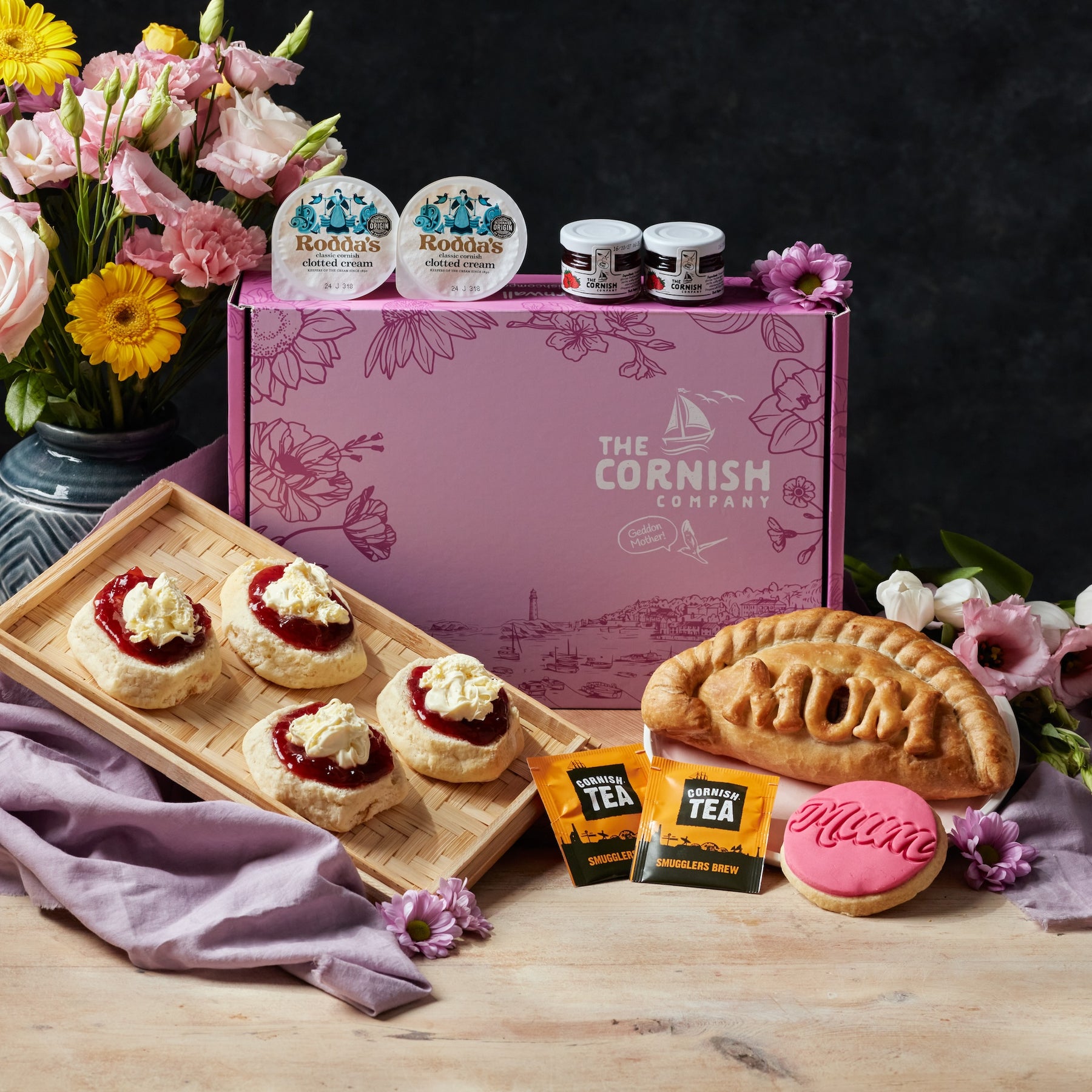 The Mum Pasty & Cream Tea Hamper – The Cornish Company