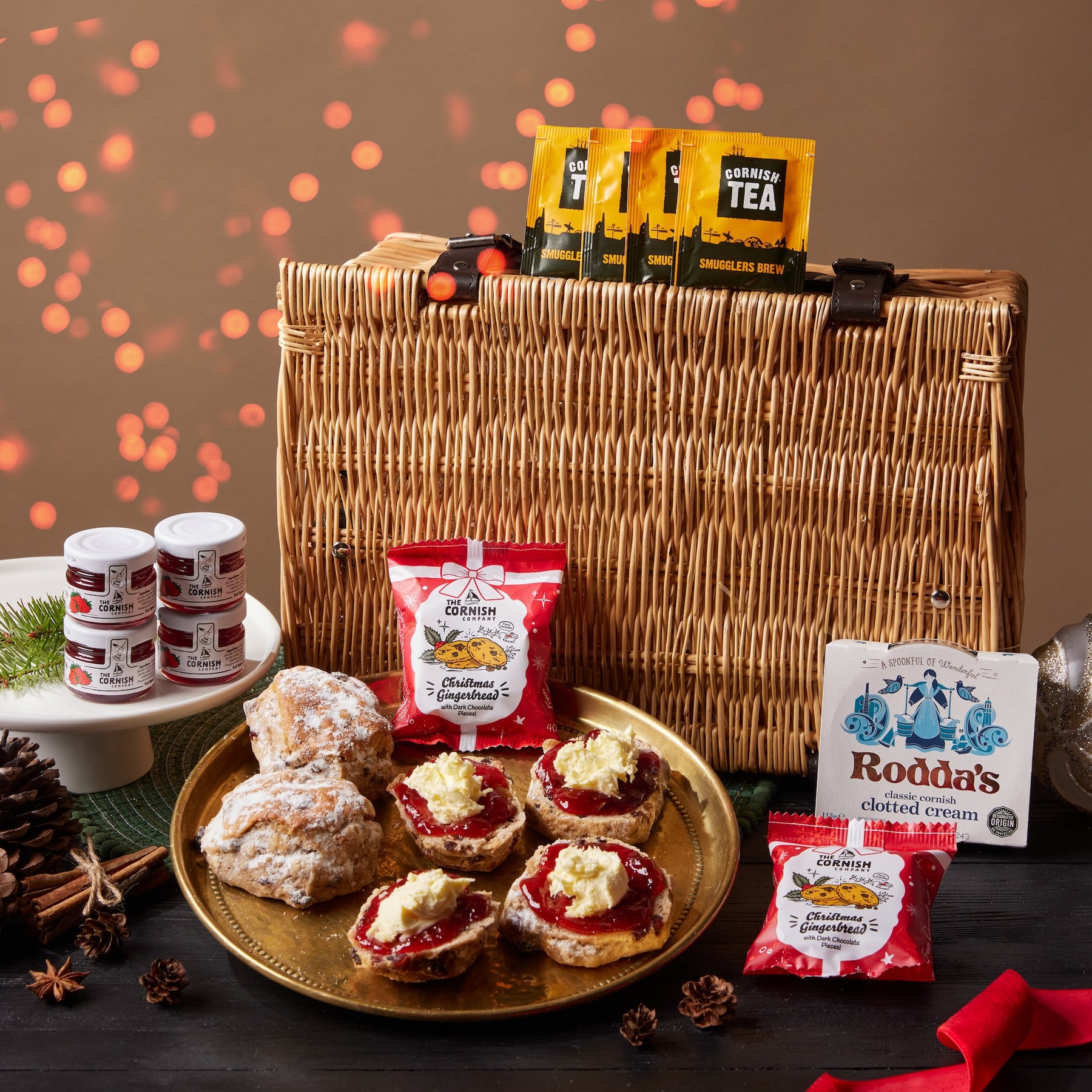 The Christmas Cream Tea Hamper – The Cornish Company