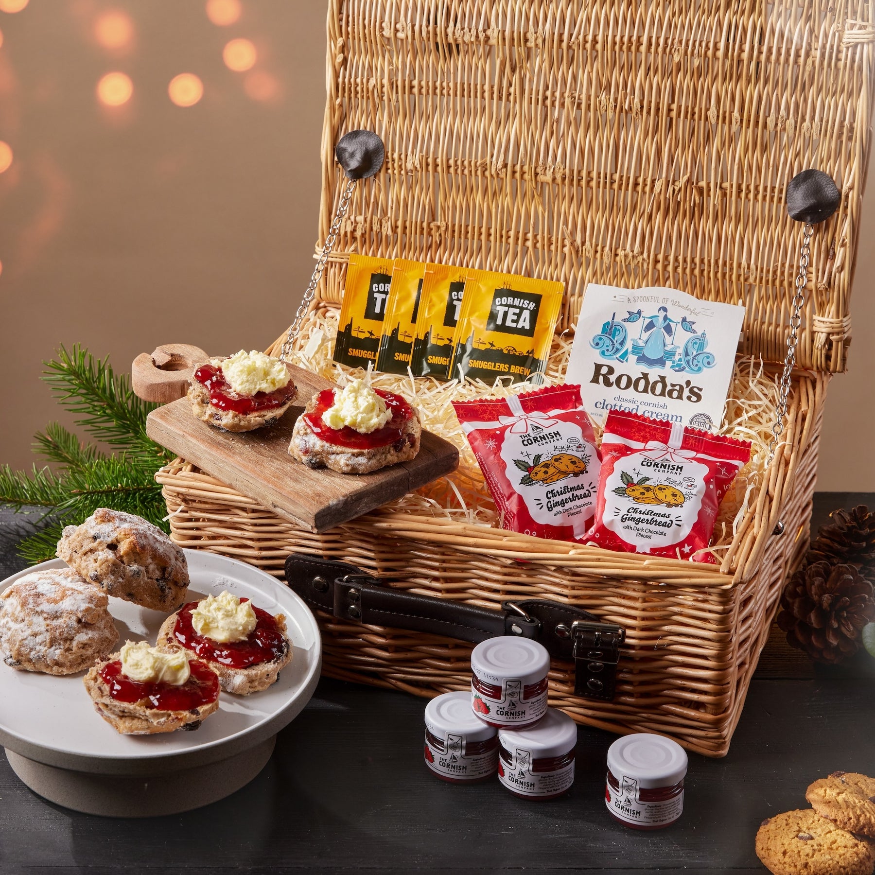 The Christmas Cream Tea Hamper – The Cornish Company