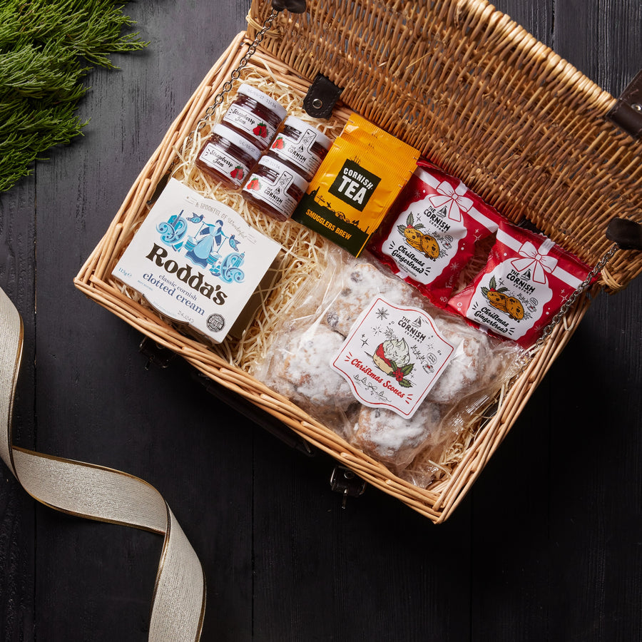 The Christmas Cream Tea Hamper – The Cornish Company