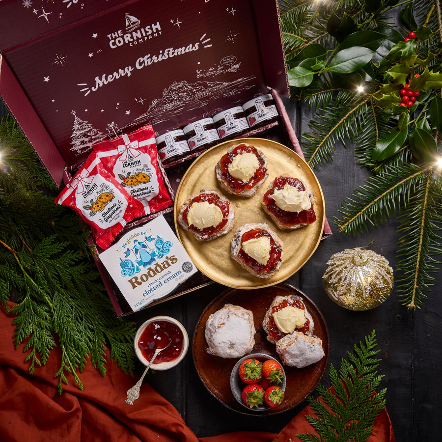 The Christmas Cream Tea Hamper – The Cornish Company
